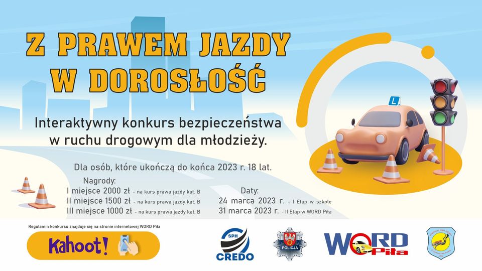 Wojewódzki Ośrodek Ruchu Drogowego w Pile zaprasza do wzięcia udziału w interaktywnym konkursie ...